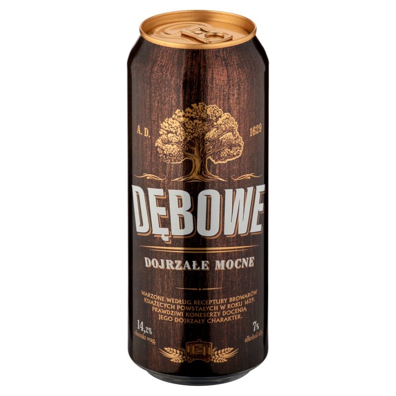 4x Piwo Dębowe puszka 500ml